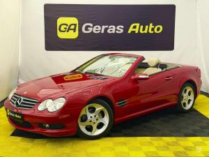 Sarkans Mercedes-Benz SL 500 2005 Viļņa, ar dzinēja tilpumu 5.00 L un nobraukumu 122 tūkst. km par 15500 €, foto  vietnē AUTOMOTO.COM.LV