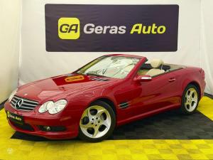Red Mercedes-Benz SL 500 2005 in Vilnius, with an engine capacity of 5.00 L and mileage of 122 thousand km for 15500 €, photo  on AUTOMOTO.COM.LV