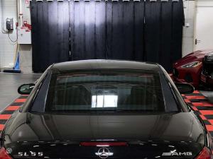 Black Mercedes-Benz SL 55 AMG 2003 in Vilnius, with an engine capacity of 5.44 L and mileage of 218 thousand km for 17800 €, photo 32 on AUTOMOTO.COM.LV