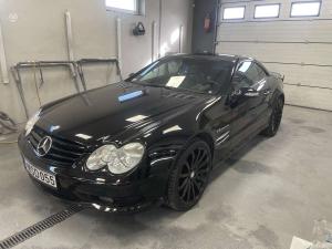 Black Mercedes-Benz SL 55 AMG 2003 in Kaunas, with an engine capacity of 5.44 L and mileage of 122 thousand km for 23999 €, photo 6 on AUTOMOTO.COM.LV