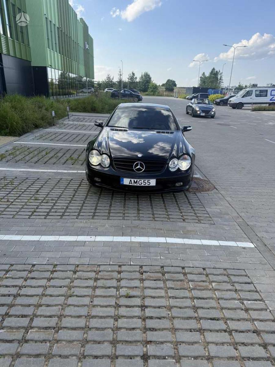 Melns Mercedes-Benz SL 55 AMG 2005 Viļņa, ar dzinēja tilpumu 5.44 L un nobraukumu 165 tūkst. km par 17000 €, foto 4 vietnē AUTOMOTO.COM.LV