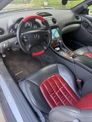 Melns Mercedes-Benz SL 55 AMG 2005 Viļņa, ar dzinēja tilpumu 5.44 L un nobraukumu 165 tūkst. km par 17000 €, foto 9 vietnē AUTOMOTO.COM.LV