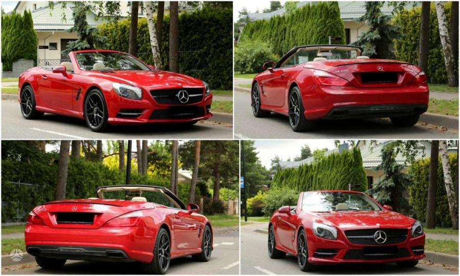 Красный Мерседес sl-550 2016 в Вильнюс, объемом двигателя 4.70 л и пробегом 104 тыс. км за 29900 €, фото 24 на AUTOMOTO.COM.LV