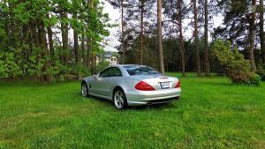 Grey Mercedes-Benz sl-600 2004 in Ukmerge, with an engine capacity of 5.51 L and mileage of 93 thousand km for 29500 €, photo 10 on AUTOMOTO.COM.LV