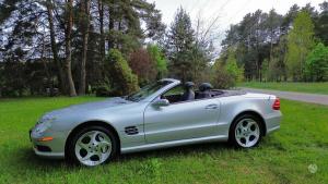 Grey Mercedes-Benz sl-600 2004 in Ukmerge, with an engine capacity of 5.51 L and mileage of 93 thousand km for 29500 €, photo 16 on AUTOMOTO.COM.LV