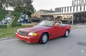 Red Mercedes-Benz sl-600 1993 in Klaipeda, with an engine capacity of 6.00 L and mileage of 199 thousand km for 19600 €, photo  on AUTOMOTO.COM.LV