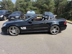 Black Mercedes-Benz SL 63 AMG 2009 in Vilnius, with an engine capacity of 6.21 L and mileage of 184 thousand km for 45000 €, photo 4 on AUTOMOTO.COM.LV