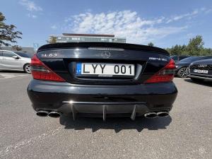 Black Mercedes-Benz SL 63 AMG 2009 in Vilnius, with an engine capacity of 6.21 L and mileage of 184 thousand km for 45000 €, photo 9 on AUTOMOTO.COM.LV
