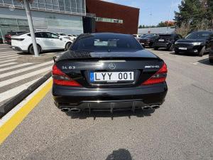 Black Mercedes-Benz SL 63 AMG 2009 in Vilnius, with an engine capacity of 6.21 L and mileage of 184 thousand km for 45000 €, photo 17 on AUTOMOTO.COM.LV