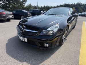 Black Mercedes-Benz SL 63 AMG 2009 in Vilnius, with an engine capacity of 6.21 L and mileage of 184 thousand km for 45000 €, photo 18 on AUTOMOTO.COM.LV