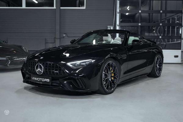 Melns Mercedes-Benz SL 63 AMG 2022 Viļņa, ar dzinēja tilpumu 3.98 L un nobraukumu 41 tūkst. km par 115000 €, foto 1 vietnē AUTOMOTO.COM.LV