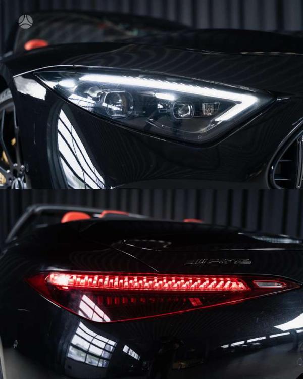 Black Mercedes-Benz SL 63 AMG 2022 in Vilnius, with an engine capacity of 3.98 L and mileage of 35 thousand km for 104999 €, photo 9 on AUTOMOTO.COM.LV