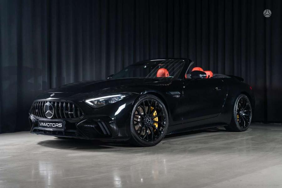Черный Мерседес SL 63 AMG 2022 в Вильнюс, объемом двигателя 3.98 л и пробегом 35 тыс. км за 104999 €, фото 16 на AUTOMOTO.COM.LV