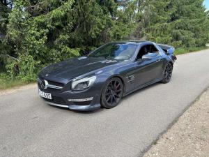 Pelēks Mercedes-Benz SL 63 AMG 2013 Kauņa, ar dzinēja tilpumu 5.46 L un nobraukumu 36 tūkst. km par 23999 €, foto  vietnē AUTOMOTO.COM.LV