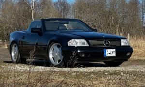 Black Mercedes-Benz SL-Class 1991 in Tallinn, with an engine capacity of 5.00 L and mileage of 169 thousand km for 10990 €, photo  on AUTOMOTO.COM.LV