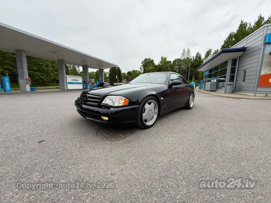 Black Mercedes-Benz SL-Class 1999 in Tallinn, with an engine capacity of 5.00 L and mileage of 150 thousand km for 30000 €, photo 1 on AUTOMOTO.COM.LV