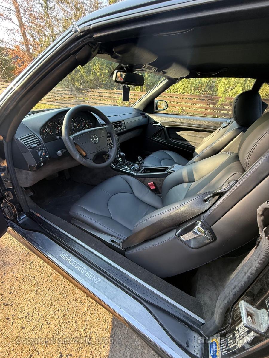Black Mercedes-Benz SL-Class 1999 in Tallinn, with an engine capacity of 5.00 L and mileage of 150 thousand km for 30000 €, photo 11 on AUTOMOTO.COM.LV