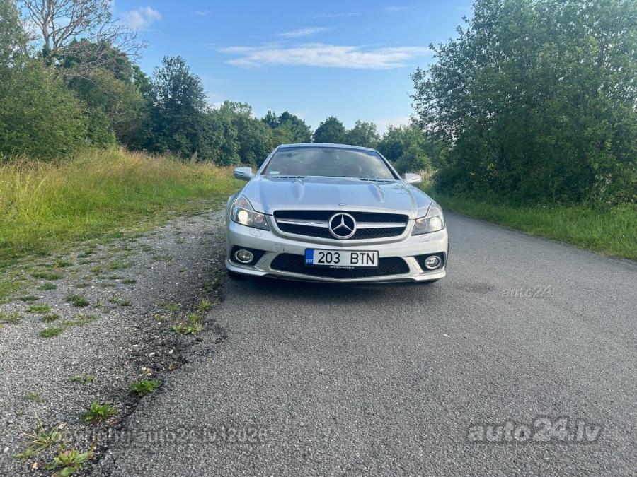 Grey Mercedes-Benz SL-Class 2008 in Tallinn, with an engine capacity of 5.50 L and mileage of 83 thousand km for 17200 €, photo 4 on AUTOMOTO.COM.LV
