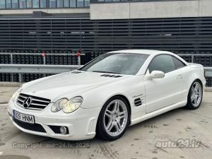 White Mercedes-Benz SL-Class 2002 in Tallinn, with an engine capacity of 5.40 L and mileage of 108 thousand km for 28900 €, photo 3 on AUTOMOTO.COM.LV