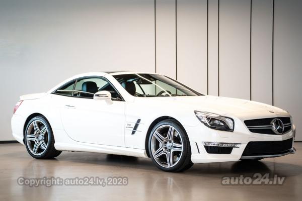 White Mercedes-Benz SL-Class 2012 in Tallinn, with an engine capacity of 5.50 L and mileage of 47 thousand km for 64605 €, photo 8 on AUTOMOTO.COM.LV