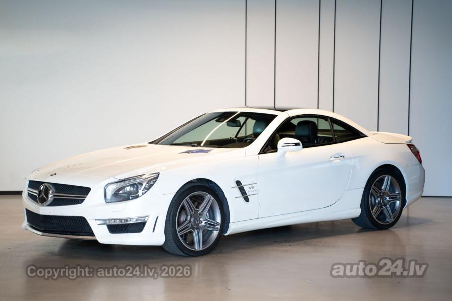 White Mercedes-Benz SL-Class 2012 in Tallinn, with an engine capacity of 5.50 L and mileage of 47 thousand km for 64605 €, photo 12 on AUTOMOTO.COM.LV