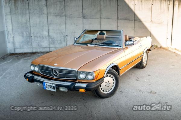 Dzeltens Mercedes-Benz SL-Class 1983 Tallina, ar dzinēja tilpumu 3.80 L un nobraukumu 317 tūkst. km par 14500 €, foto 1 vietnē AUTOMOTO.COM.LV