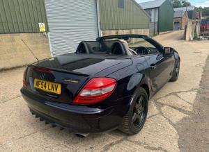 Blue Mercedes-Benz SLK 200 2004 in Kaunas, with an engine capacity of 1.80 L and mileage of 75 thousand km for 3150 €, photo  on AUTOMOTO.COM.LV