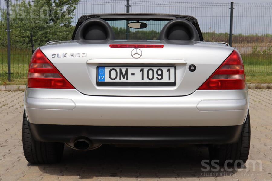 Mercedes-Benz SLK 200 1997 in Riga, with an engine capacity of 2.00 L and mileage of 196 thousand km for 3350 €, photo 13 on AUTOMOTO.COM.LV