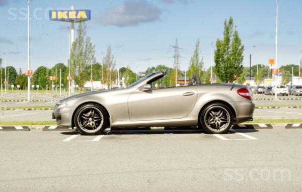 Grey Mercedes-Benz SLK 200 2007 in Riga, with an engine capacity of 1.80 L and mileage of 253 thousand km for 7490 €, photo 5 on AUTOMOTO.COM.LV