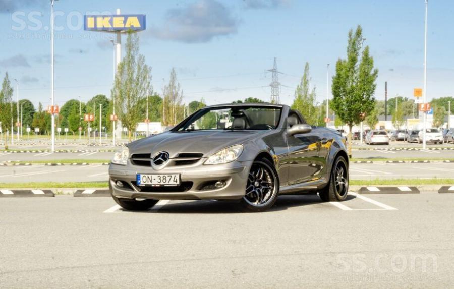 Pelēks Mercedes-Benz SLK 200 2007 Rīga, ar dzinēja tilpumu 1.80 L un nobraukumu 253 tūkst. km par 7490 €, foto 1 vietnē AUTOMOTO.COM.LV