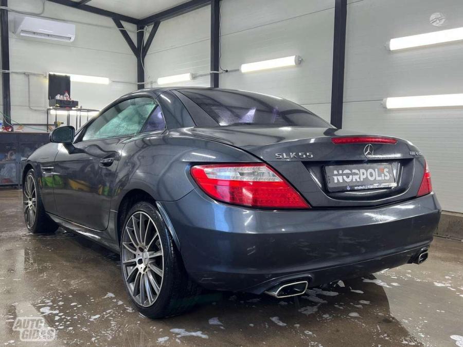 Grey Mercedes-Benz SLK 200 2012 in Aukstieji Rusokai, with an engine capacity of 1.80 L and mileage of 128 thousand km for 10900 €, photo 12 on AUTOMOTO.COM.LV
