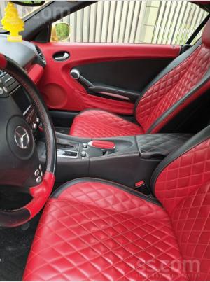 Yellow Mercedes-Benz SLK 200 2005 in Daugavpils, with an engine capacity of 1.80 L and mileage of 127 thousand km for 10000 €, photo 8 on AUTOMOTO.COM.LV