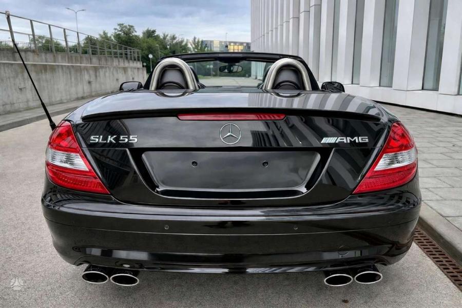 Melns Mercedes-Benz SLK 350 2004 Viļņa, ar dzinēja tilpumu 3.50 L un nobraukumu 129 tūkst. km par 8999 €, foto 6 vietnē AUTOMOTO.COM.LV
