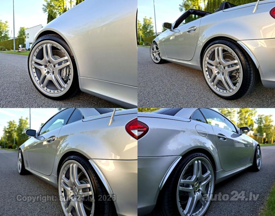 Pelēks Mercedes-Benz SLK-Class 2005 Tallina, ar dzinēja tilpumu 3.50 L un nobraukumu 267 tūkst. km par 8900 €, foto 24 vietnē AUTOMOTO.COM.LV