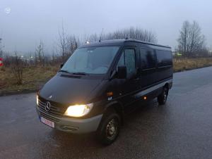 Black Mercedes-Benz Sprinter 2001 in Vilnius, with an engine capacity of 2.70 L and mileage of 268 thousand km for 6500 €, photo  on AUTOMOTO.COM.LV