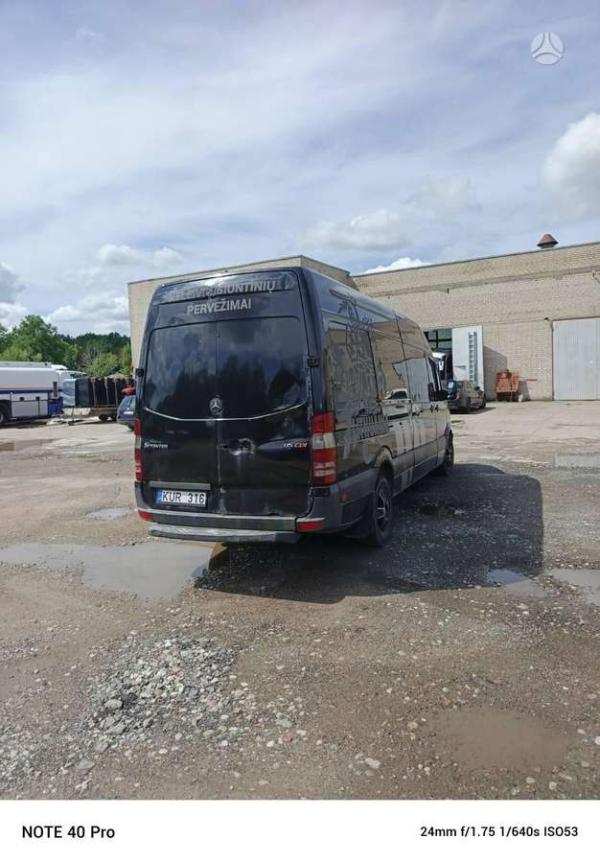 Melns Mercedes-Benz Sprinter 2007 Klaipėda, ar dzinēja tilpumu 2.70 L un nobraukumu 249 tūkst. km par 3999 €, foto 3 vietnē AUTOMOTO.COM.LV