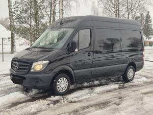 Black Mercedes-Benz Sprinter 2017 in Taurage, with an engine capacity of 2.14 L and mileage of 321 thousand km for 7500 €, photo  on AUTOMOTO.COM.LV