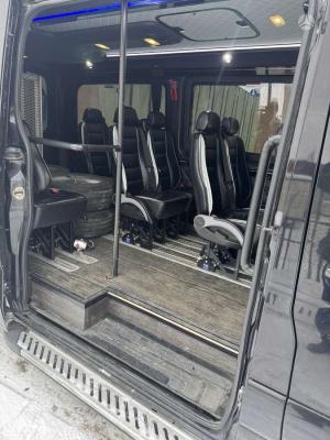 Black Mercedes-Benz Sprinter 2019 in Klaipeda, with an engine capacity of 2.14 L and mileage of 490 thousand km for 18800 €, photo 20 on AUTOMOTO.COM.LV
