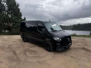 Black Mercedes-Benz Sprinter 2023 in Panevezys, with an engine capacity of 2.00 L and mileage of 92 thousand km for 44000 €, photo  on AUTOMOTO.COM.LV