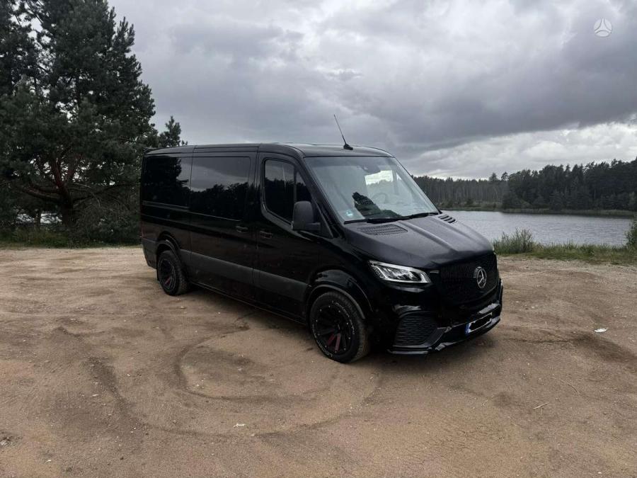 Black Mercedes-Benz Sprinter 2023 in Panevezys, with an engine capacity of 2.00 L and mileage of 92 thousand km for 44000 €, photo 1 on AUTOMOTO.COM.LV