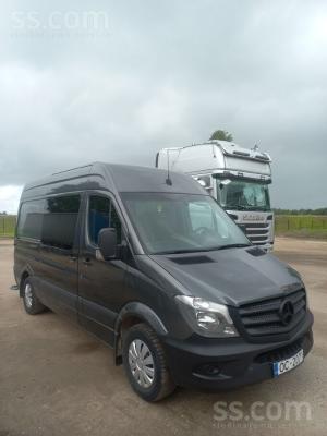 Black Mercedes-Benz Sprinter 2016 in Jekabpils, with an engine capacity of 2.10 L and mileage of 175 thousand km for 16500 €, photo 1 on AUTOMOTO.COM.LV