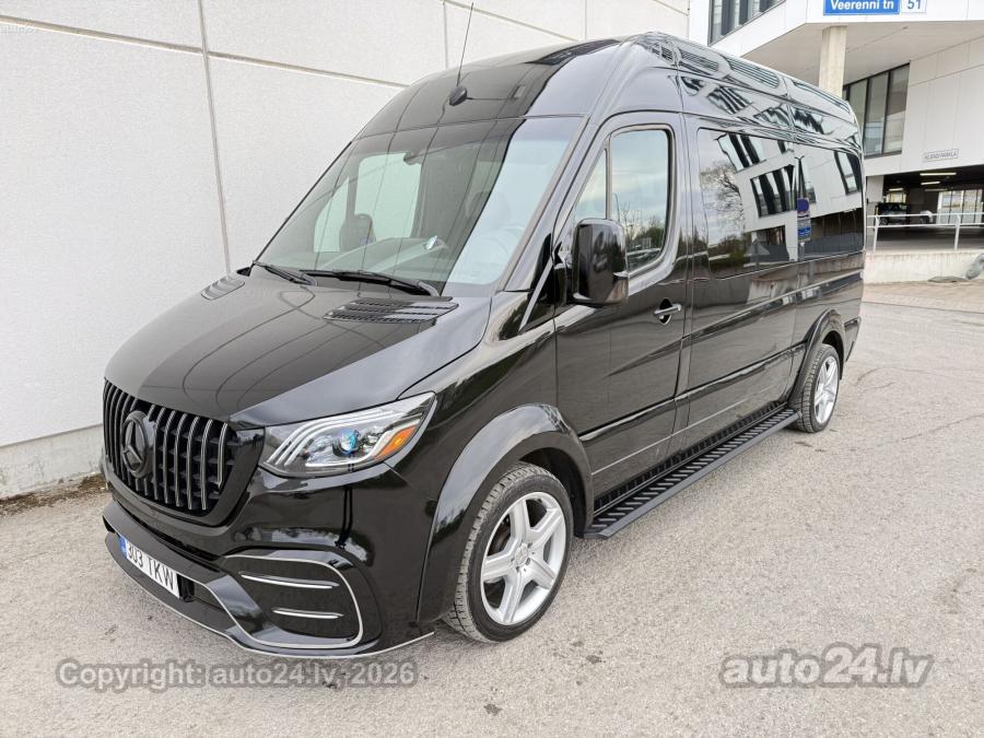 Black Mercedes-Benz Sprinter 2011 in Tallinn, with an engine capacity of 2.10 L and mileage of 454 thousand km for 23000 €, photo 1 on AUTOMOTO.COM.LV