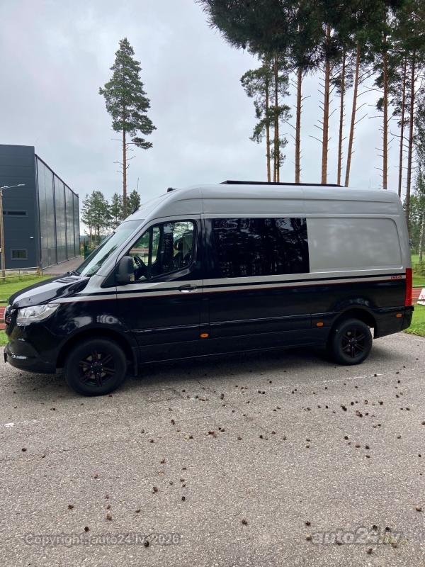 Black Mercedes-Benz Sprinter 2020 in Tallinn, with an engine capacity of 2.10 L and mileage of 41 thousand km for 58000 €, photo 2 on AUTOMOTO.COM.LV