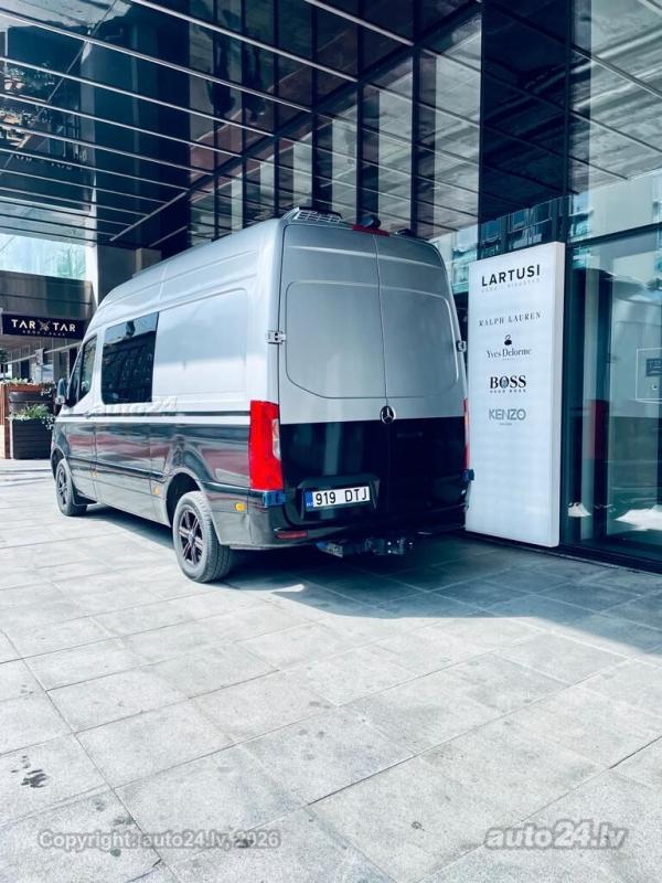 Black Mercedes-Benz Sprinter 2020 in Tallinn, with an engine capacity of 2.10 L and mileage of 41 thousand km for 58000 €, photo 4 on AUTOMOTO.COM.LV