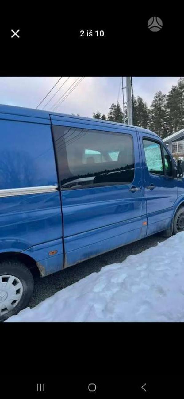 Blue Mercedes-Benz Sprinter 2008 in Gargzdai, with an engine capacity of 2.20 L and mileage of 400 thousand km for 3950 €, photo 4 on AUTOMOTO.COM.LV