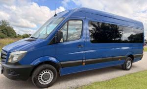 Blue Mercedes-Benz Sprinter 2014 in Siauliai, with an engine capacity of 2.14 L and mileage of 396 thousand km for 14700 €, photo 7 on AUTOMOTO.COM.LV