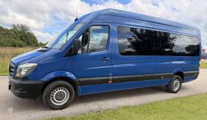 Blue Mercedes-Benz Sprinter 2014 in Siauliai, with an engine capacity of 2.14 L and mileage of 396 thousand km for 14700 €, photo 8 on AUTOMOTO.COM.LV