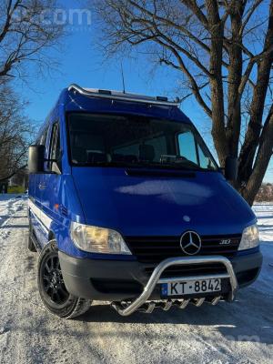 Blue Mercedes-Benz Sprinter 2000 in Riga, with an engine capacity of 2.10 L and mileage of 0 thousand km for 12500 €, photo 3 on AUTOMOTO.COM.LV