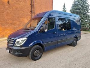 Blue Mercedes-Benz Sprinter 2015 in Jekabpils, with an engine capacity of 2.20 L and mileage of 193 thousand km for 18900 €, photo  on AUTOMOTO.COM.LV
