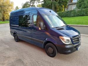 Blue Mercedes-Benz Sprinter 2015 in Jekabpils, with an engine capacity of 2.20 L and mileage of 193 thousand km for 18900 €, photo 4 on AUTOMOTO.COM.LV